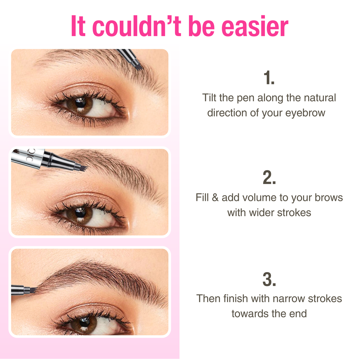 BeauAlori Premium Natural Tip Microblading Eyebrow Pen